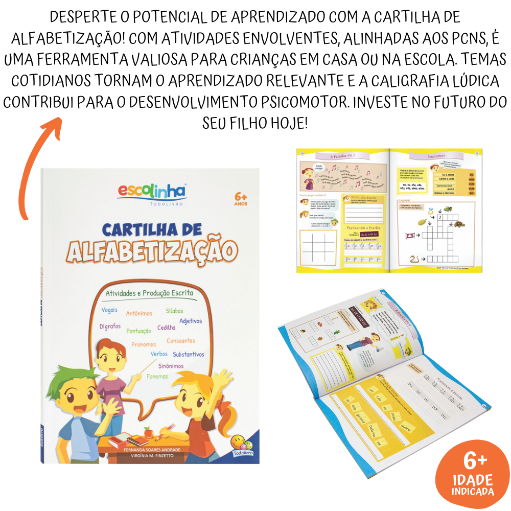 Cartilha de Alfabetização | Shopee Brasil
