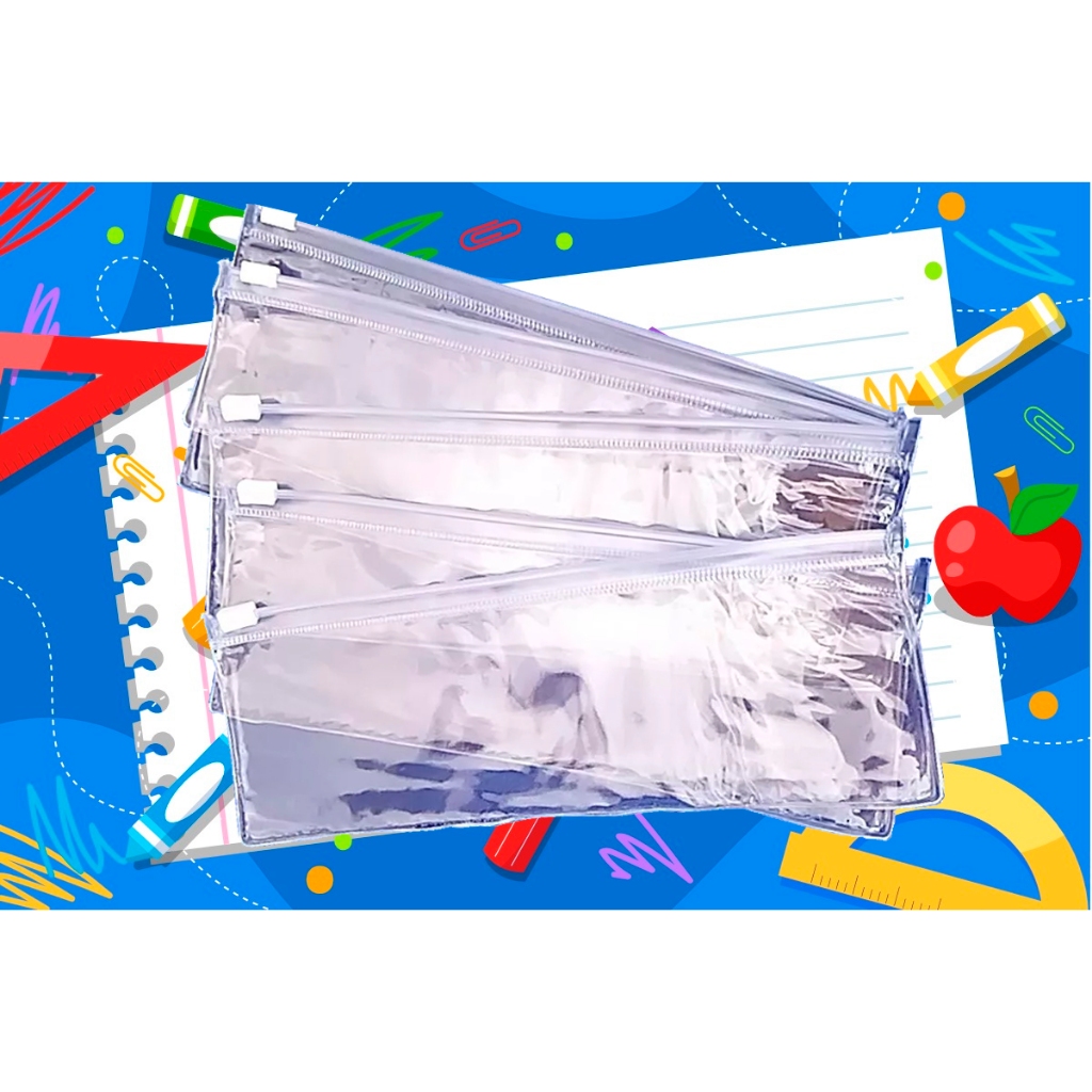 Kit 20 Estojo Zip Zap Transparente Resistente | Shopee Brasil