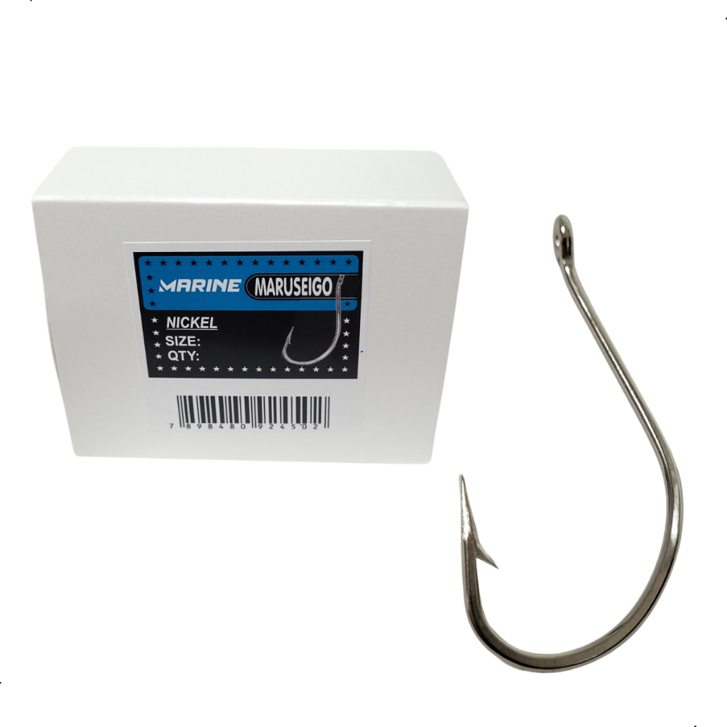 Anzol Carbono Maruseigo Nickel Caixa Vários Tamanhos Marine Sports | Shopee Brasil