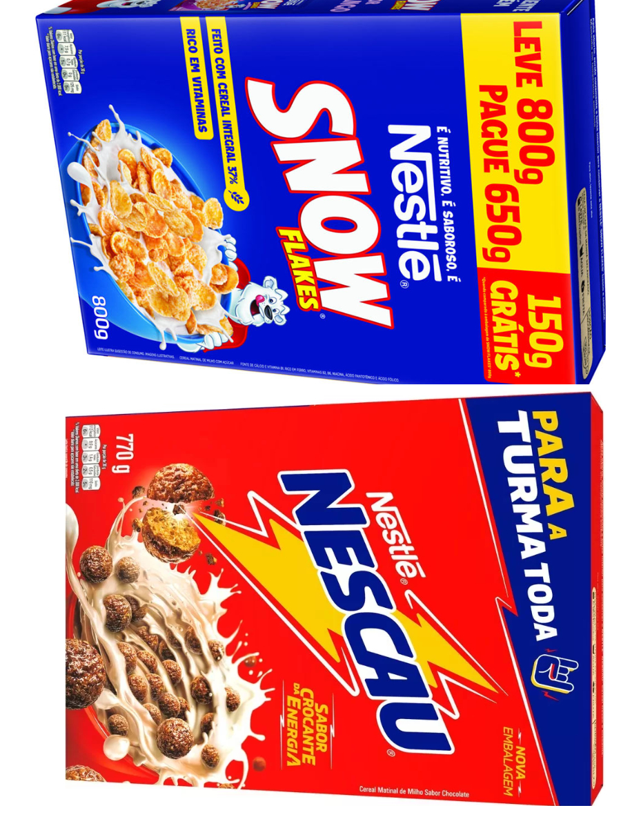 Kit com 1 Nestle Snow Flakes e 1 Nestle Nescau Cereal | Shopee Brasil
