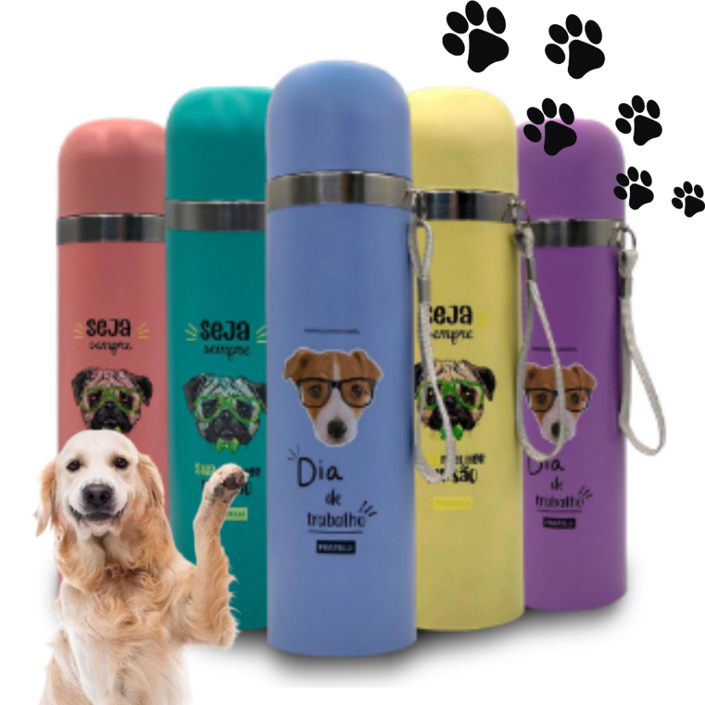 Garrafa Color Estampa Pet Inox 480ml | Shopee Brasil