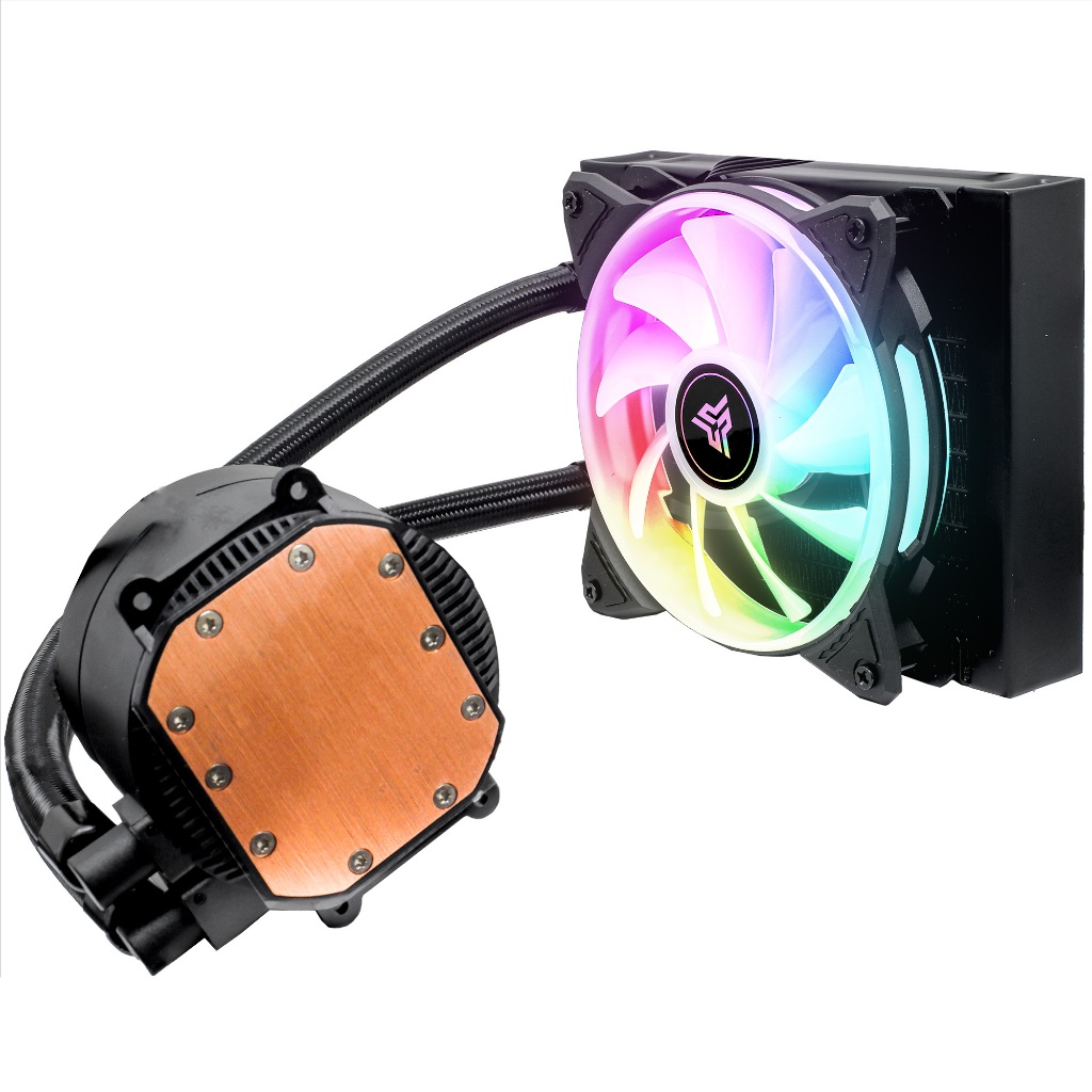 Water Cooler LED RGB CPU 120mm Processador Intel AMD Hidráulico ...
