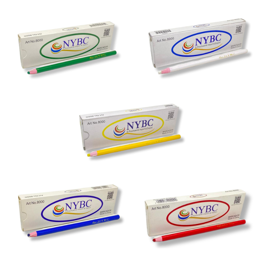 Caixa c/ 12 Unidades de Lápis para Marcação de Tecido NYBC | Shopee Brasil