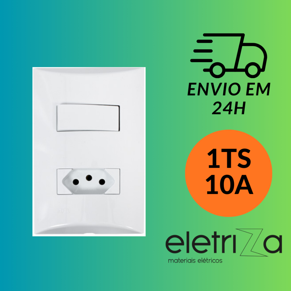 INTERRUPTOR EMBUTIR BRAVA 1TS E TU 10A BRANCO IRIEL | Shopee Brasil