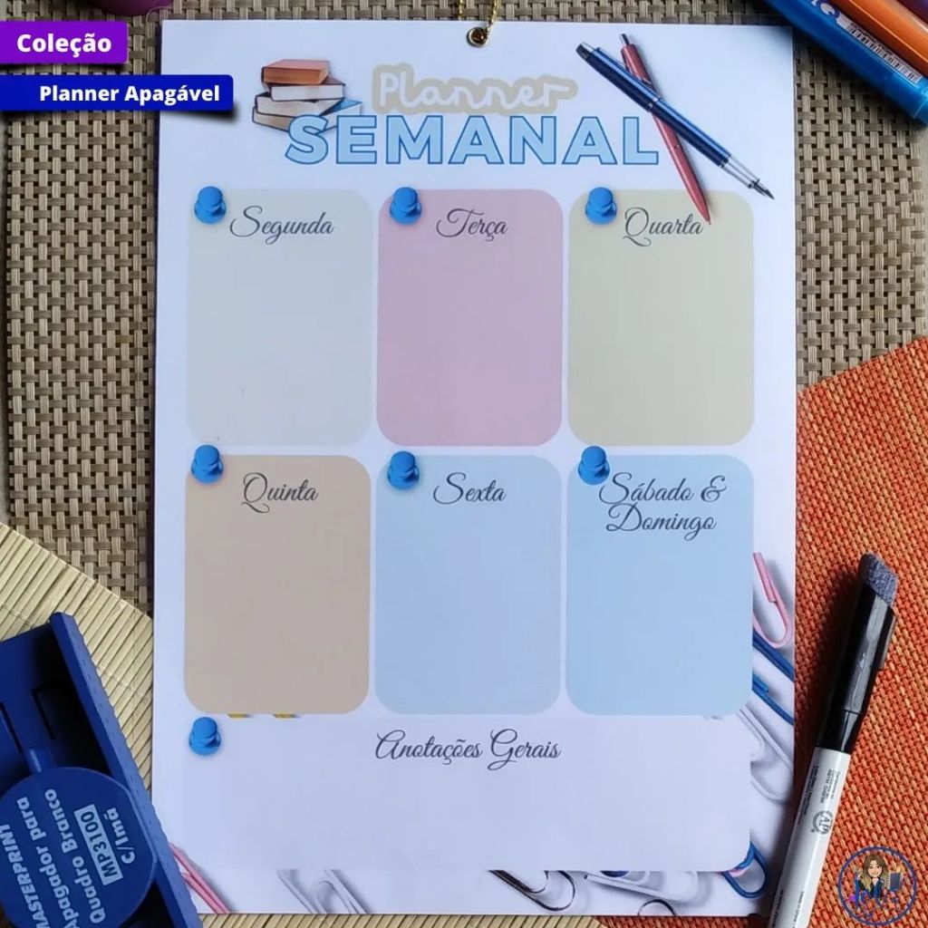 Planner Apagavel | Shopee Brasil