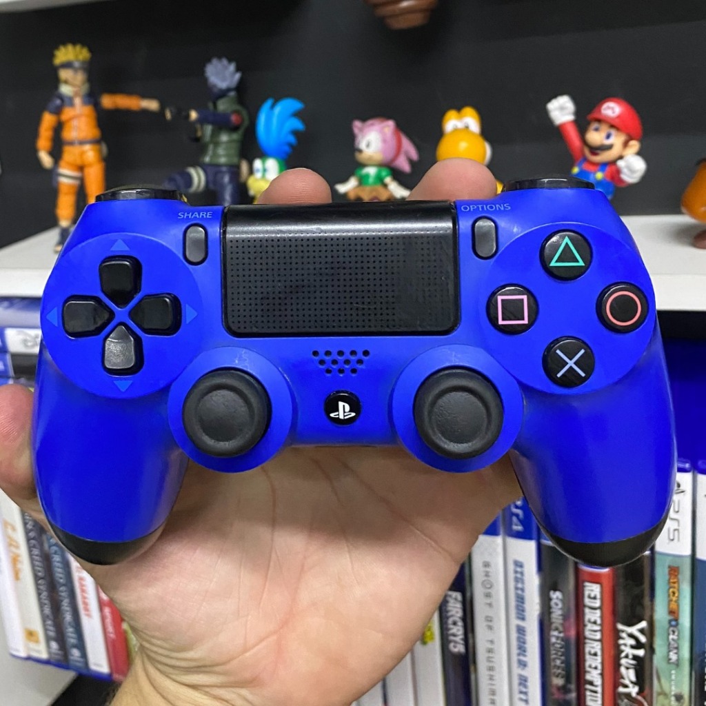 Controle Wave Blue - Controle ps4 Joystick Manete | Shopee Brasil
