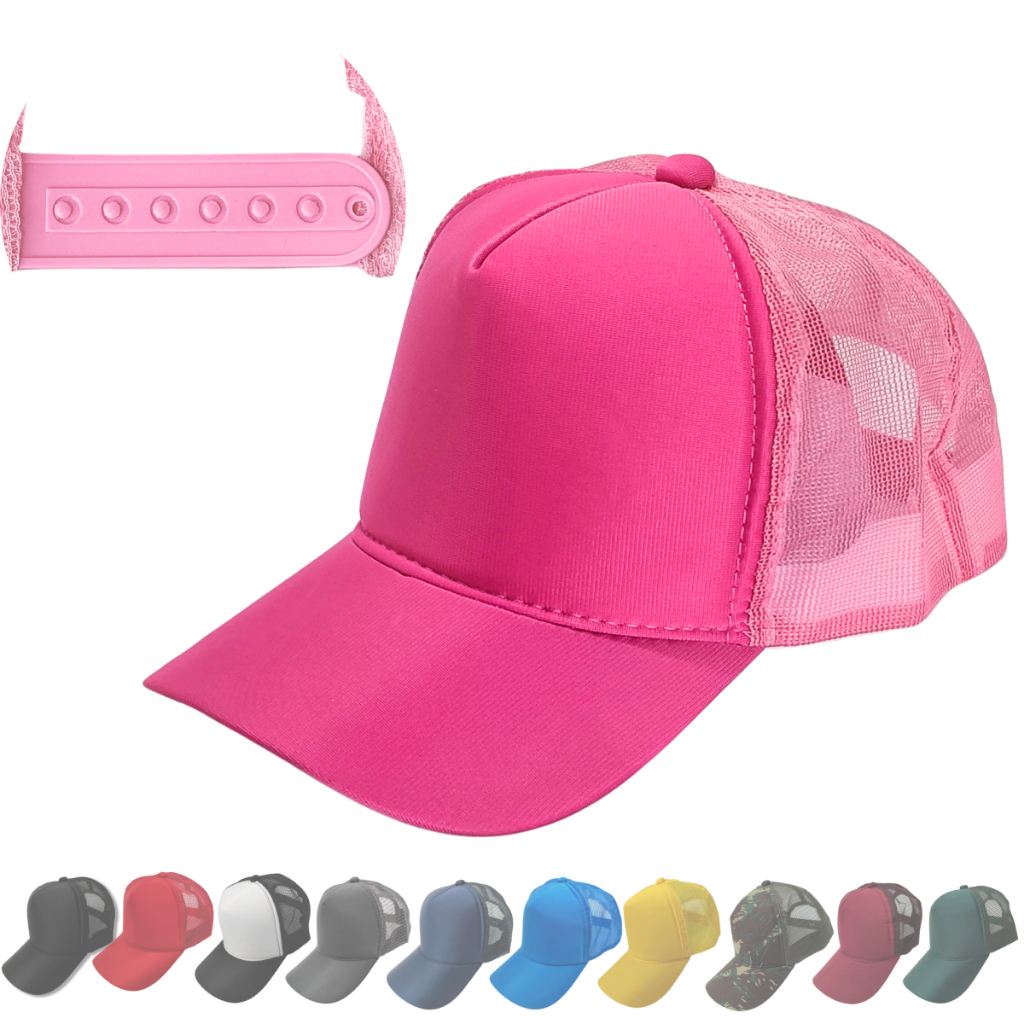 1 Boné Rosa de Telinha Poliester Aba Curva Para Borda Sublimar | Shopee ...