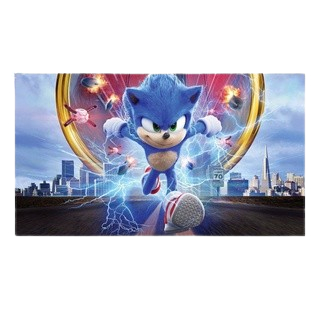 PAINEL RETANGULAR EM TECIDO (SONIC) (ENVIO IMEDIATO) | Shopee Brasil
