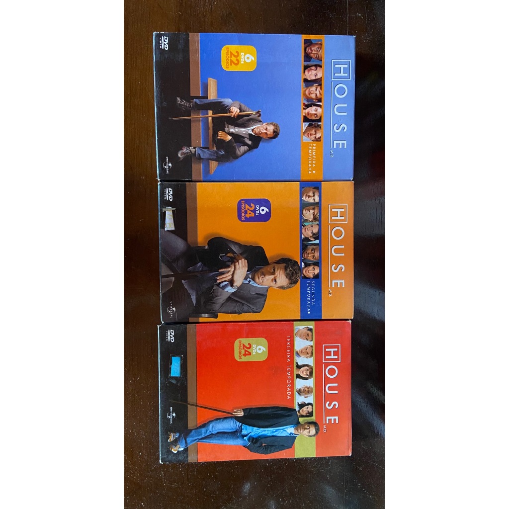 Combo DVDS série - HOUSE - 1ª, 2ª e 3ª temporadas completas | Shopee Brasil