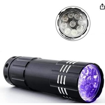 Lanterna Ultravioleta Recarregável USB Luz Negra UV Potente LUZ ROXA - Envio Rápido | Shopee Brasil