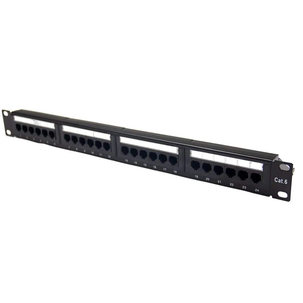 Patch Panel Cat6 24 Portas com Guia Traseira | Shopee Brasil