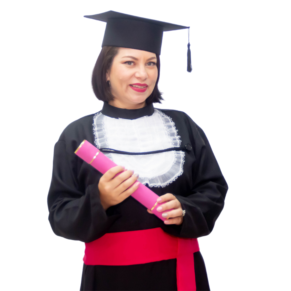 Beca de Formatura - Preto e Rosa - Formatura Adulto completa com ...