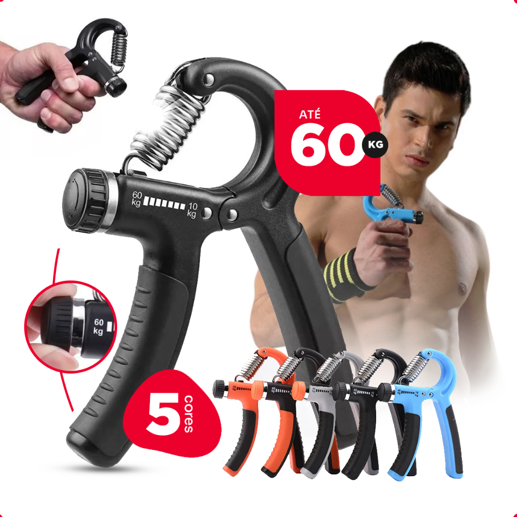 Hand Grip Flexor De Punho Exercício Para Mãos Ajustável Mola Treinar ...