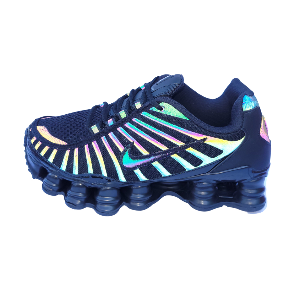 Tênis Refletivo 12 Molas Esportivo Masculino e feminino Para Balada e ...