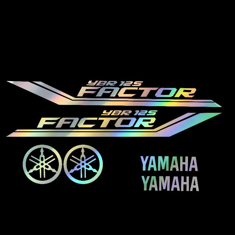 Adesivo factor Yamaha holográfico | Shopee Brasil
