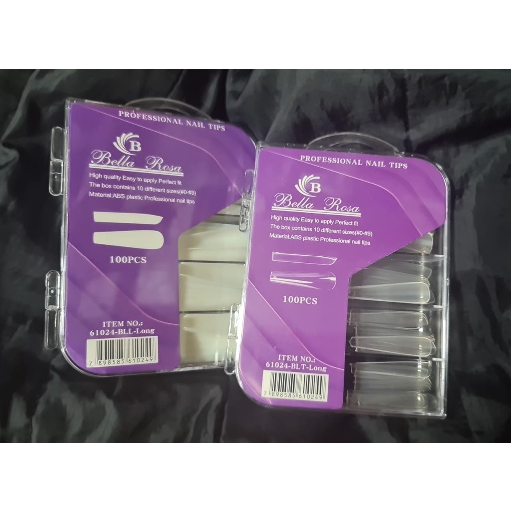 Unha Postiça Bella Rosa Transparente ou Leitosa | Shopee Brasil