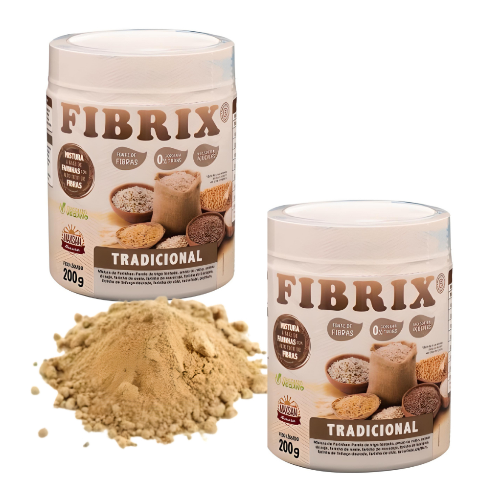 FIBRIX - Regulador Intestinal Vegano 200g KIT COM 2 UNIDADES | Shopee ...