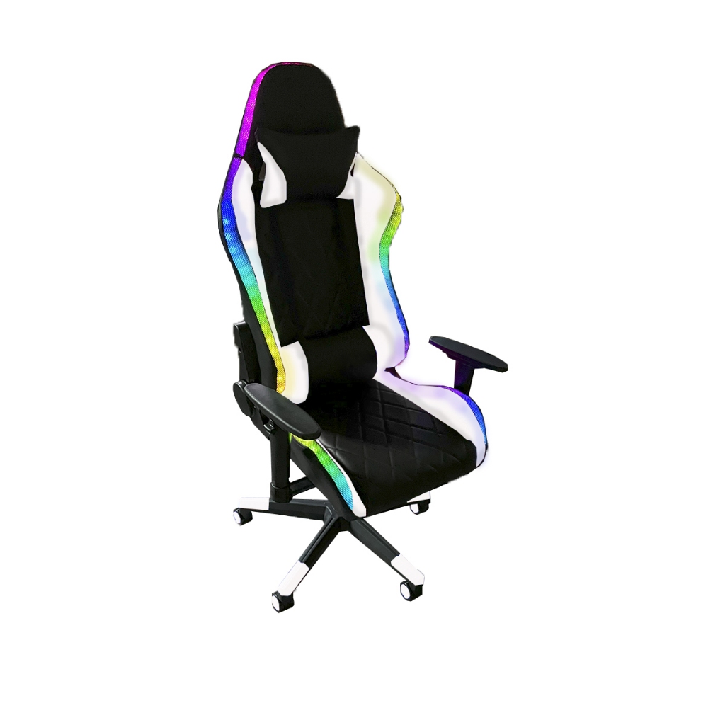 Cadeira Gamer Com Led Encosto Ergonômico Fácil De Montar Multiplas ...