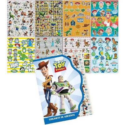 Conjunto Adesivos Toy Story C/ 8 Cartelas - Toy Mix | Shopee Brasil