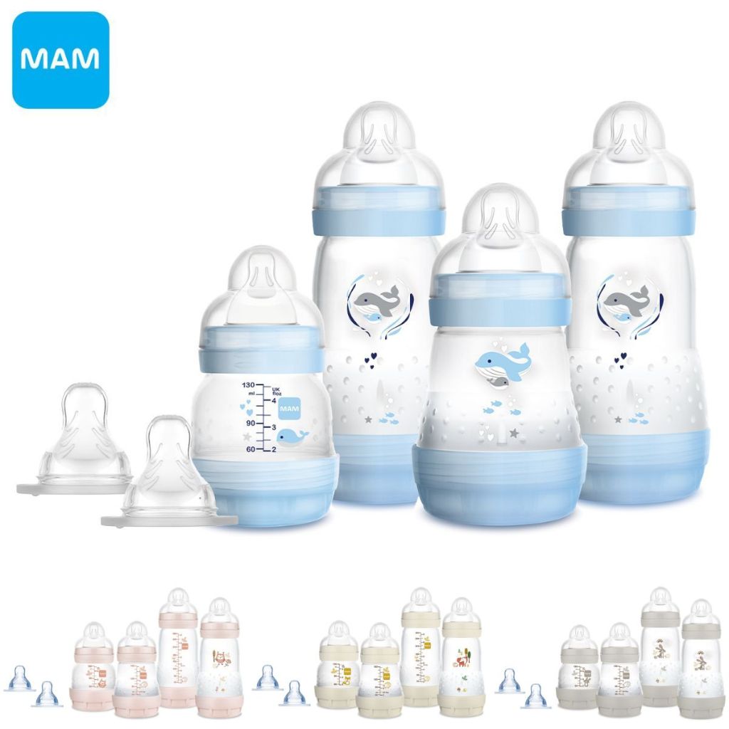 Kit 4 Mamadeiras Mam Easy Start Gift Set Anticólica 130ml, 160ml e ...