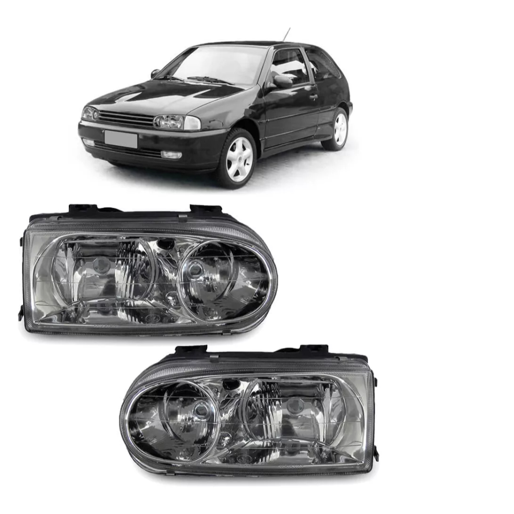 Farol Foco Duplo Gol Saveiro Parati Gti G2 Bola 1995 96 97 98 99 00 ...