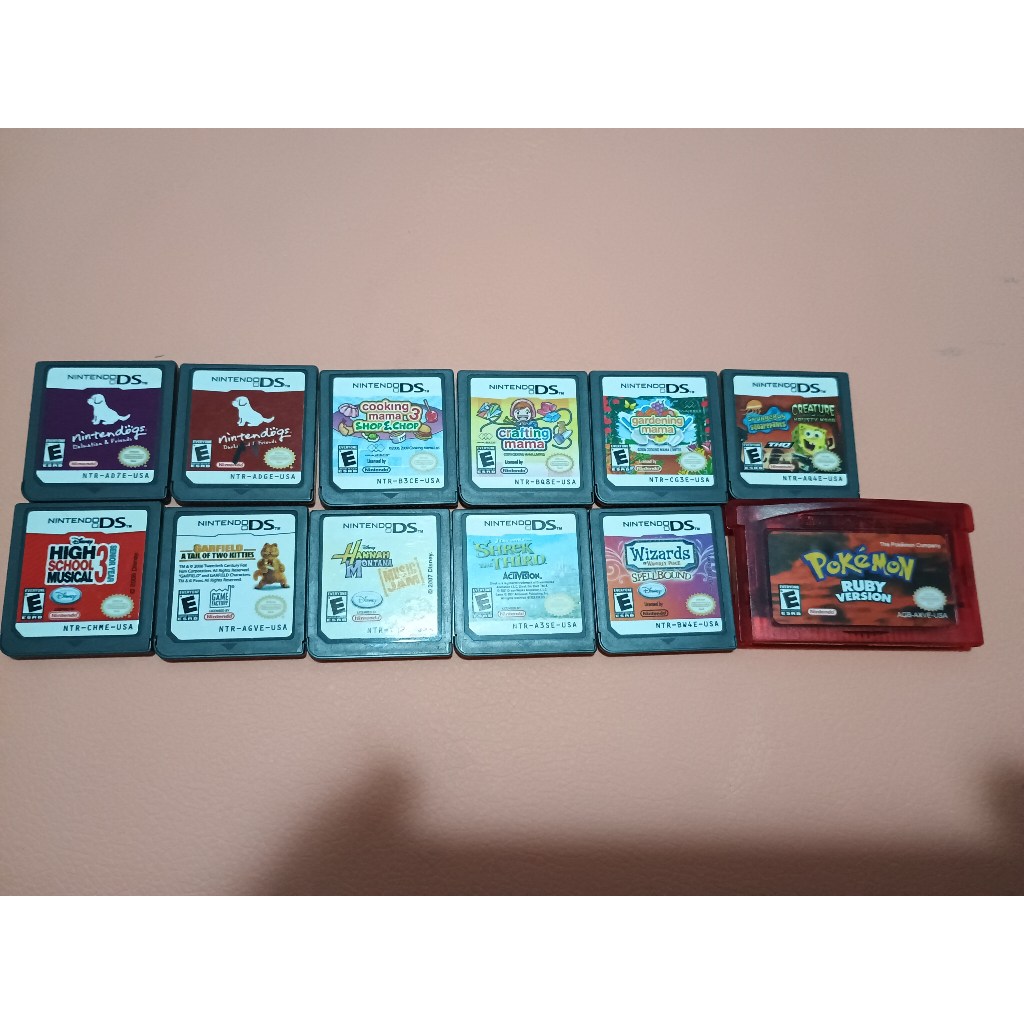 Lote de Jogos DS + Pokémon Ruby GBA - Escorrega o Preço