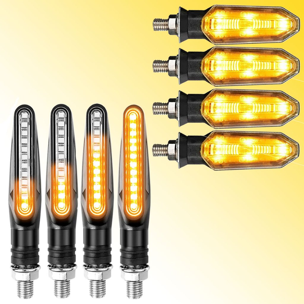Kit 4 ou 2 Piscas Setas Moto Universal Pisca Sequencial Led Esportivo ...