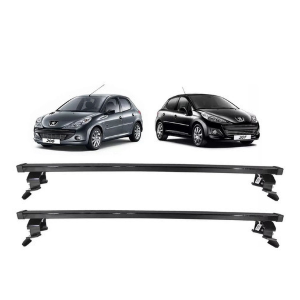 Rack Teto Bagageiro Peugeot 206 / 207 4 Portas Hatch Sedan | Shopee Brasil