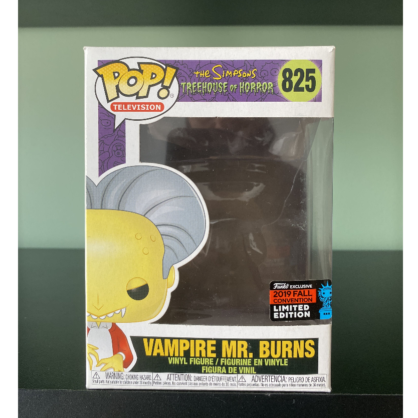 Caixa Funko Pop! - 825 Vampire Mr. Burns - The Simpsons | Shopee Brasil