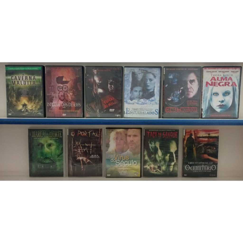Lote 10 DVDs conforme foto anúncio - (Filmes Originais de Locadora ...
