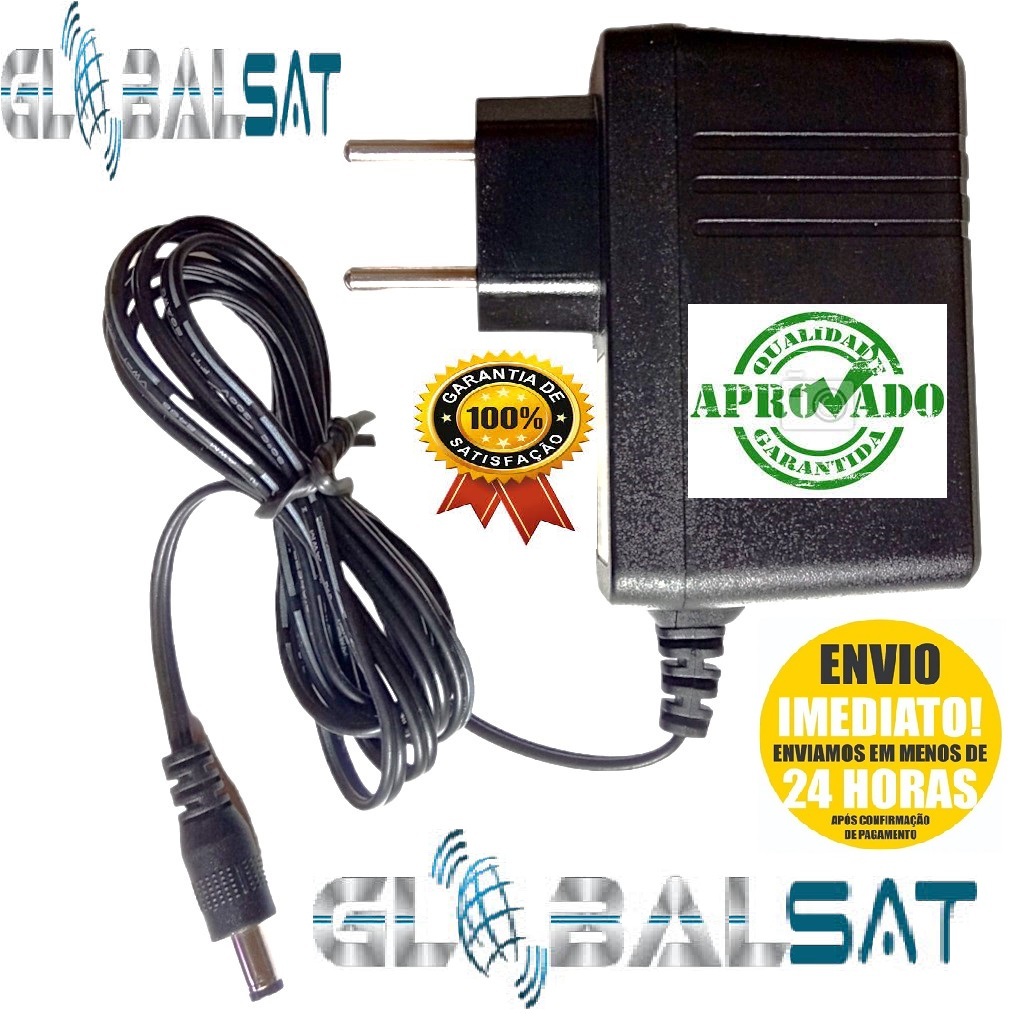 Fonte de energia para Receptor Globalsat GS-260 Full HD | Shopee Brasil