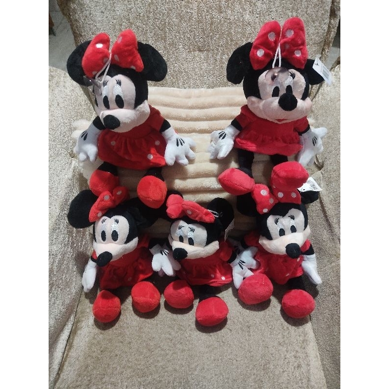 kit 5 bonecas Minnie mouse pelúcia | Shopee Brasil