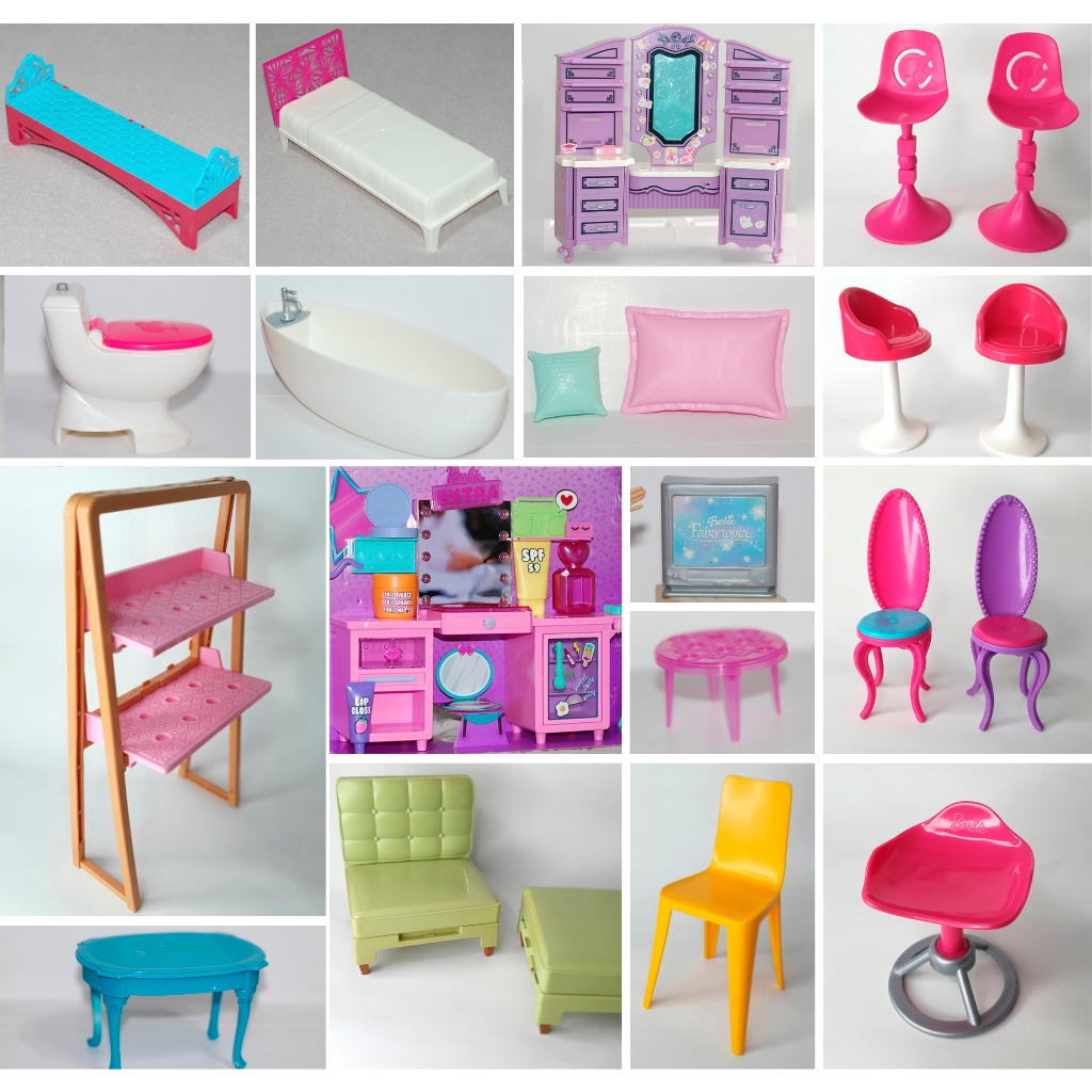 Móveis para a casa da Barbie ( de brinquedo ) | Shopee Brasil
