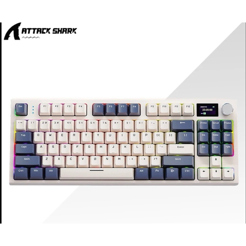 Teclado Mecânico Attack Shark K86 com Display e Bluetooth | Shopee Brasil