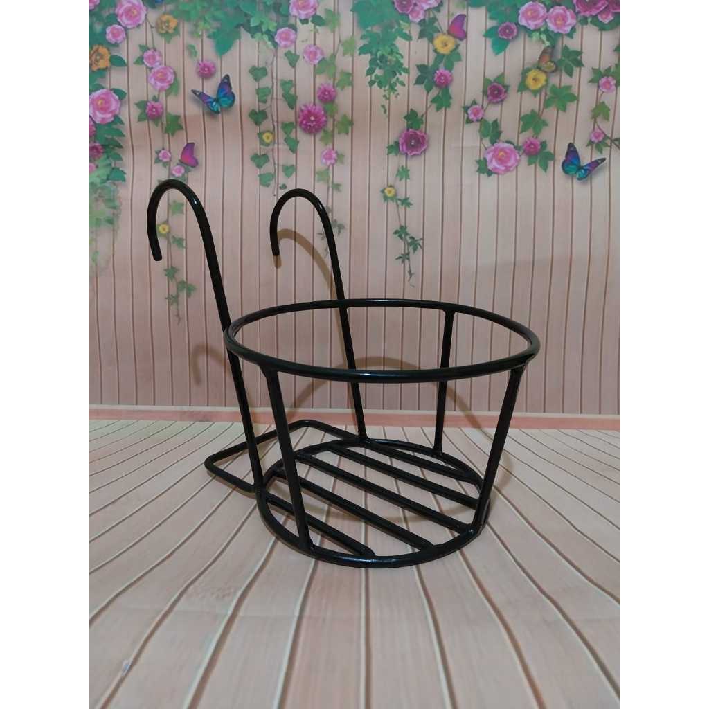 Cesto Suporte de Ferro Para Pendurar Vasos De Flores e Plantas | Shopee ...