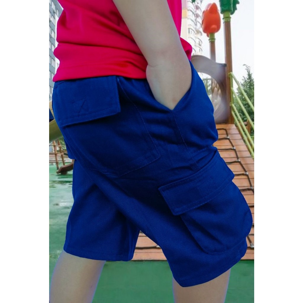 bermuda short masculino infantil menino cargo jeans premium reforçada ...