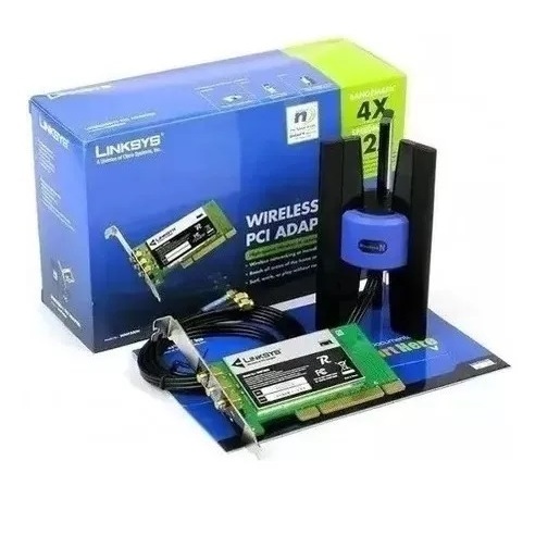 Placa Wireless N Pci Linksys Wmp300n Com Antena | Shopee Brasil