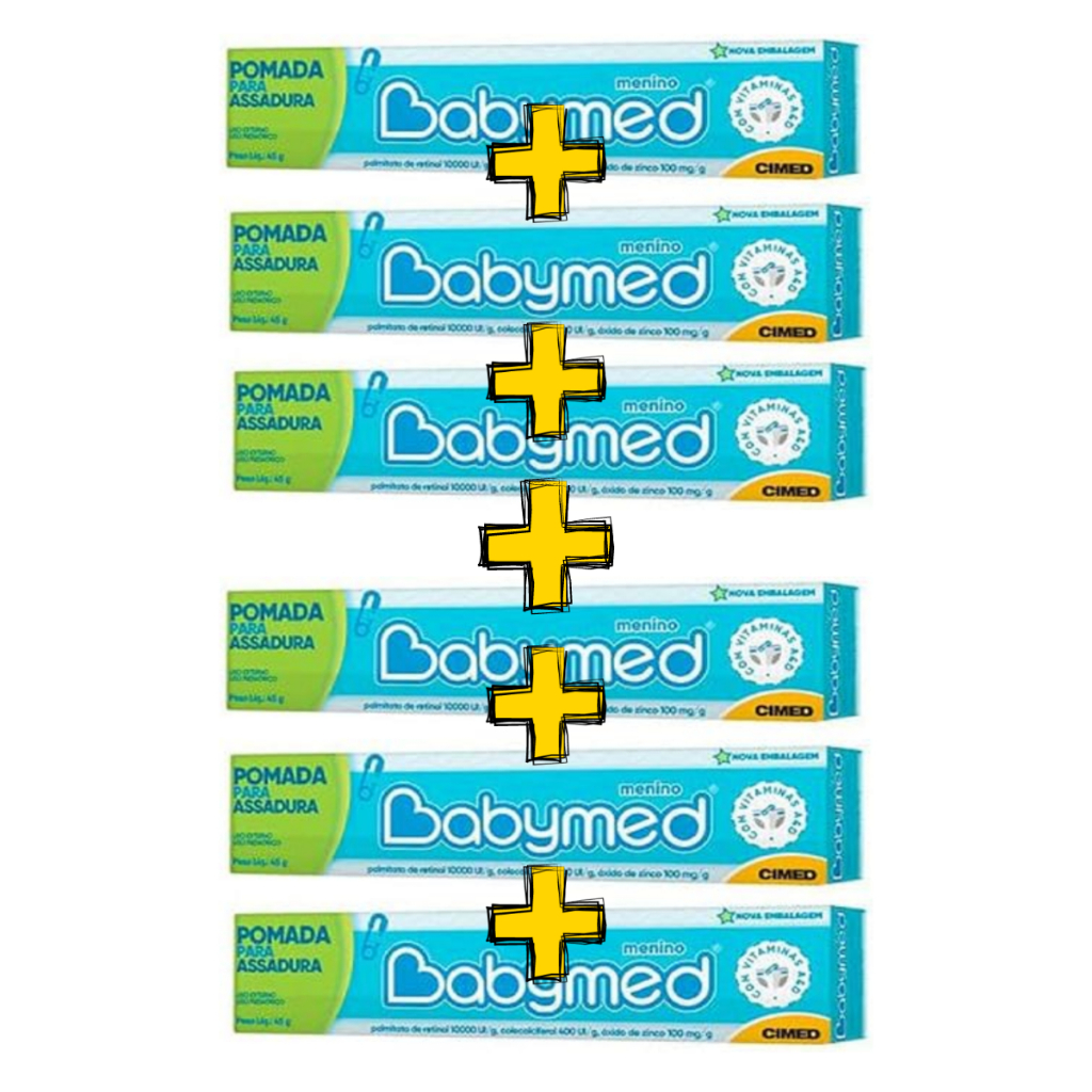Super Kit Babymed Rosa ou Azul - pomada para assaduras- Baby | Shopee ...