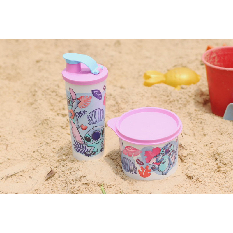 Kit Copo 470ml + Redondinha 500ml Stitch Tupperware Original | Shopee ...