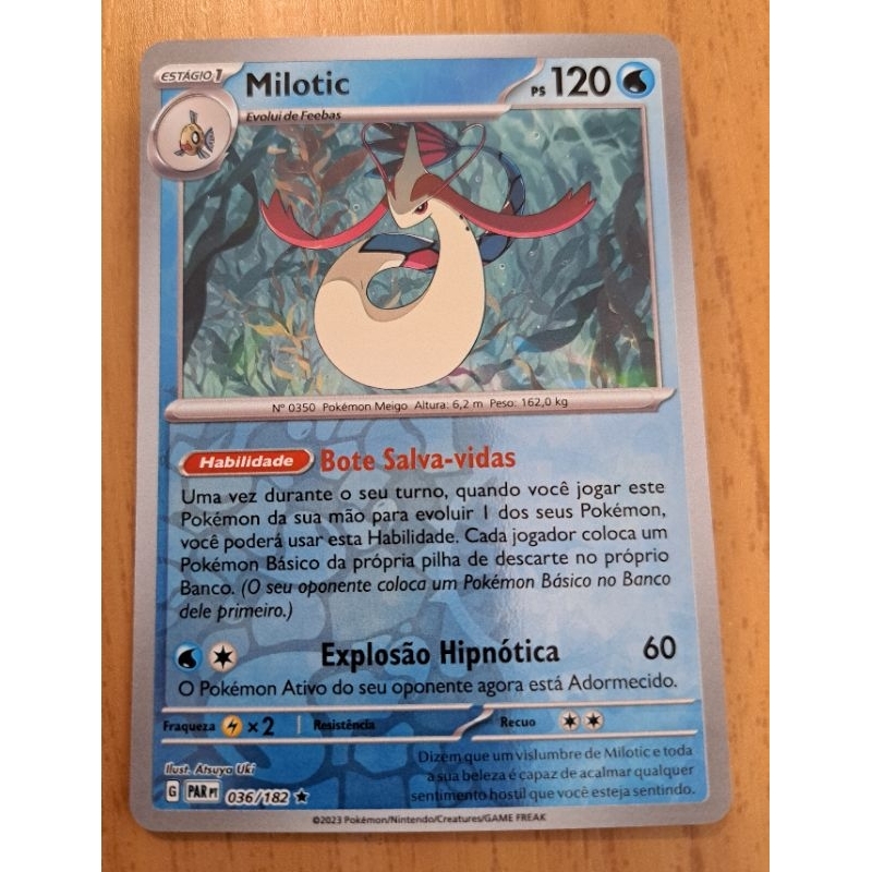 Card Pokémon Milotic Foil original e nova | Shopee Brasil