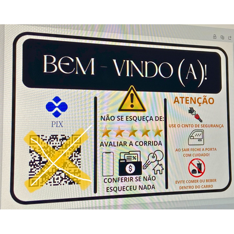 Placa Uber/99 plastificada | Shopee Brasil Placa Uber/99 plastificada | Shopee Brasil