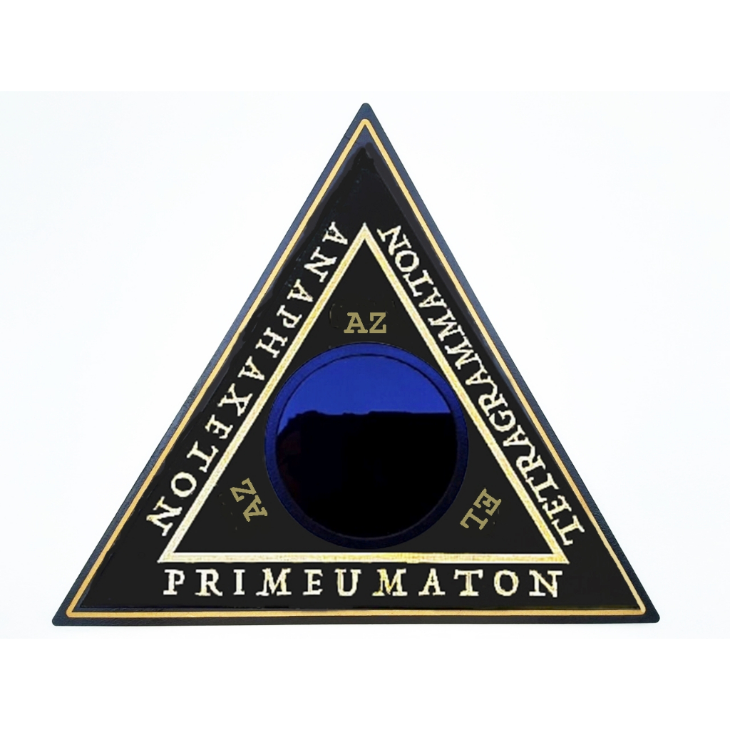 Triângulo de Evocação Goetia Luciferiana Azazel com Espelho Negro ...