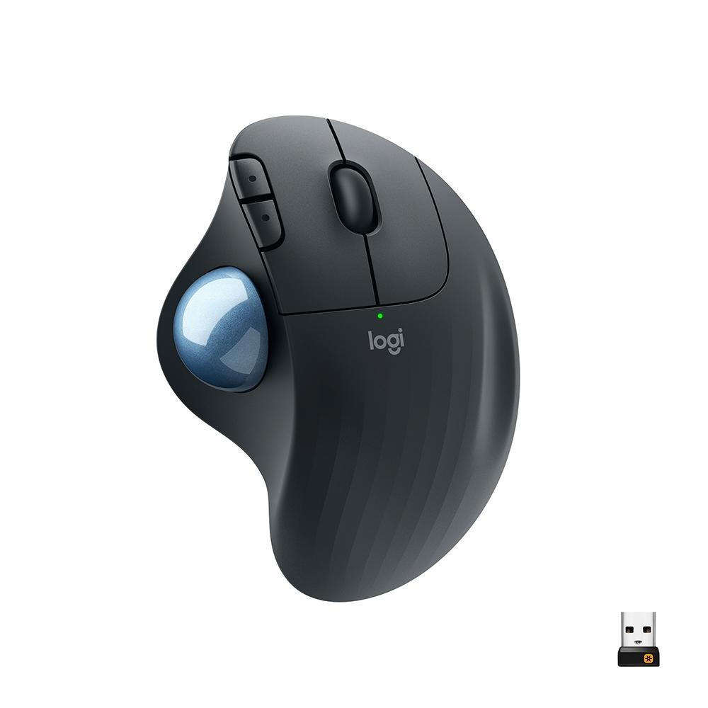 MOUSE LOGITECH ERGO M575 SEM FIO TRACKBALL CONEXÃO USB E BLUETOOTH PRETO | Shopee Brasil