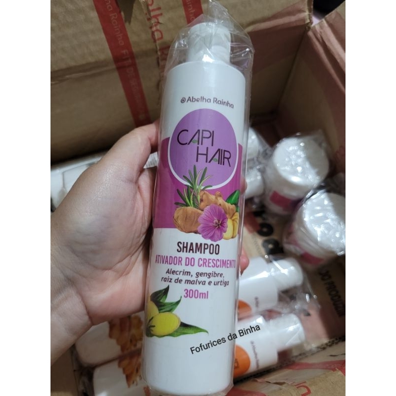 Abelha Rainha Shampoo Ativador do Crescimento 300ml Ou Tônico De Crescimento Capilar Capi Hair ...