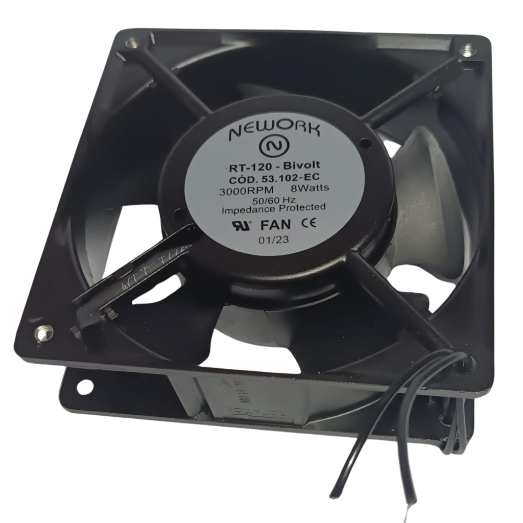 Miniventilador Cooler Ventoinha fan Rt-120 Bivolt Rolamento 120x120x38 Para maquina Solda ...