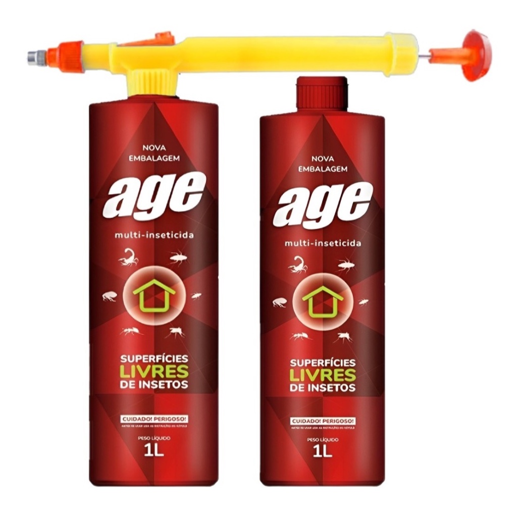 Kit 2 Dedetizador Age Antigo Arraze Remédio Liquido Mata Formigas ...