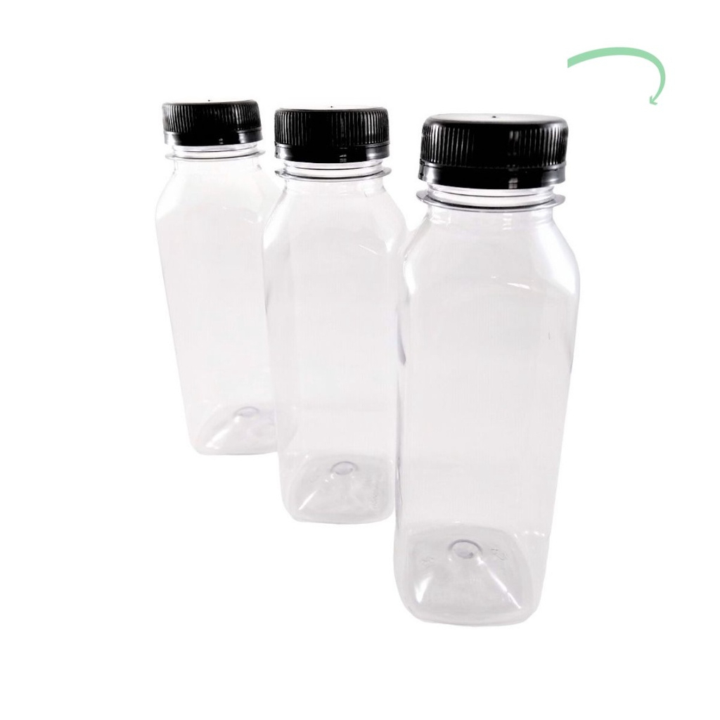 10 Garrafas Pet Plástica Tampa Com Lacre 300/500/1000ml descartável de luxo delivery | Shopee Brasil