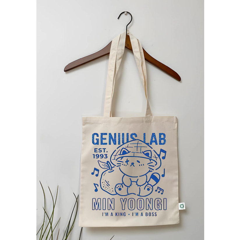 Bolsa Sacola Ecobag Algodão Cru BTS - Min Yoogin, Suga, AgustD | Shopee ...