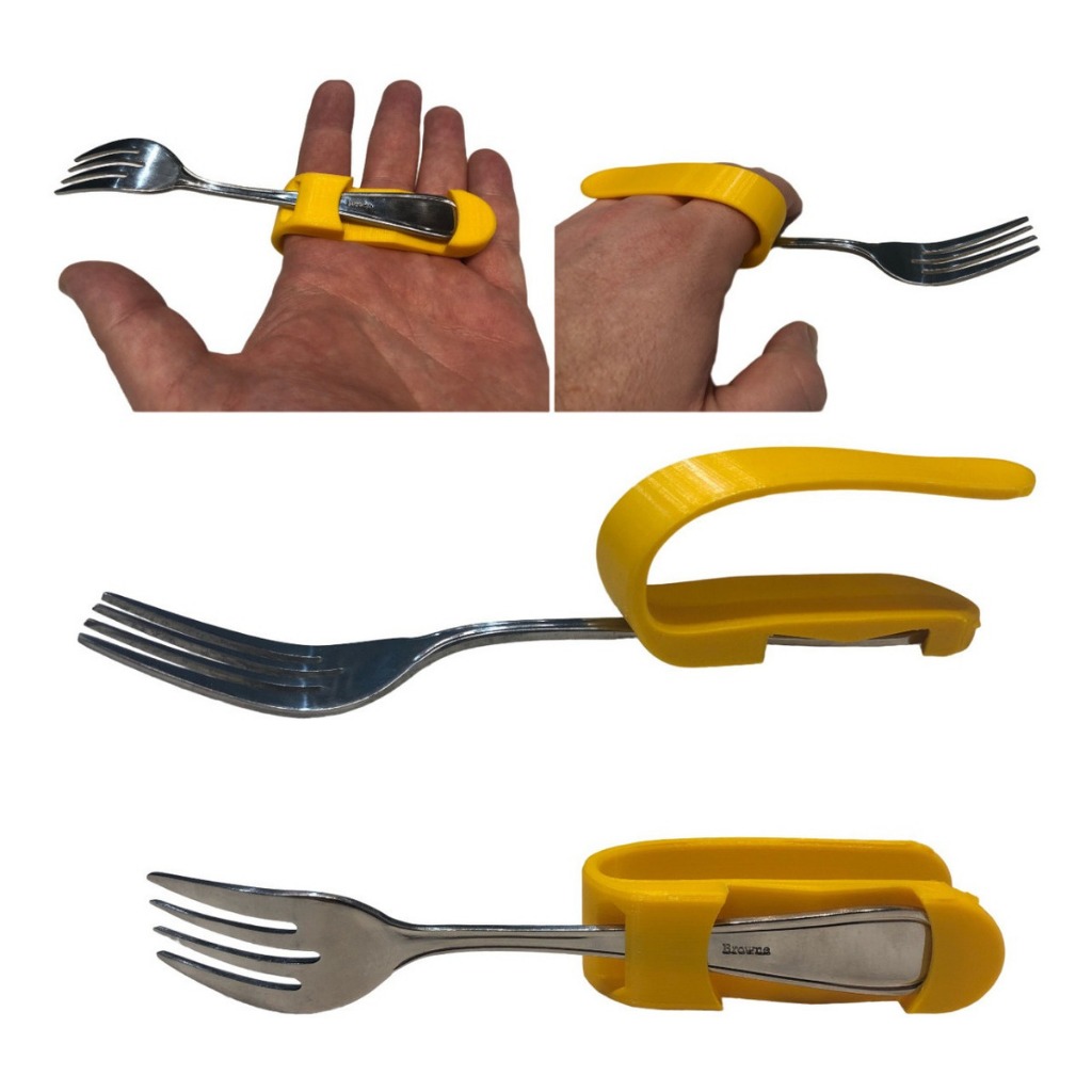 Suporte De Colher Garfo para Pessoas com Deficiência Idosos Parkinson ...