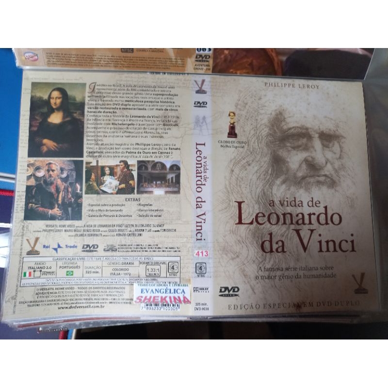A vida de Leonardo Da Vinci DVD | Shopee Brasil